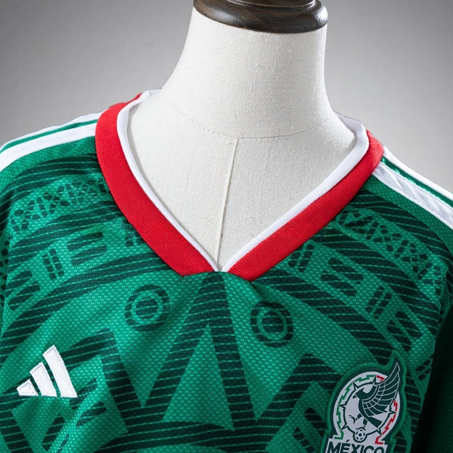 2026 Mexico Home Kids Size Kit from FootballPrestige.club ...