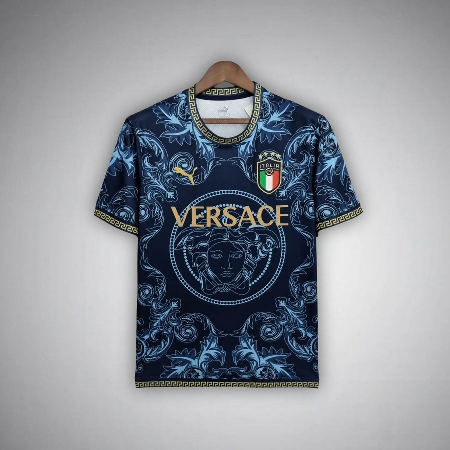 Italy "Versace" Premium Dark Blue Kit from FootballPrestige.com ...
